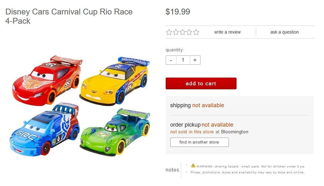 Ready or Not: Carnival Cup Racers (Wave 2: 9/1/16) - PixarCarsDiecast.com