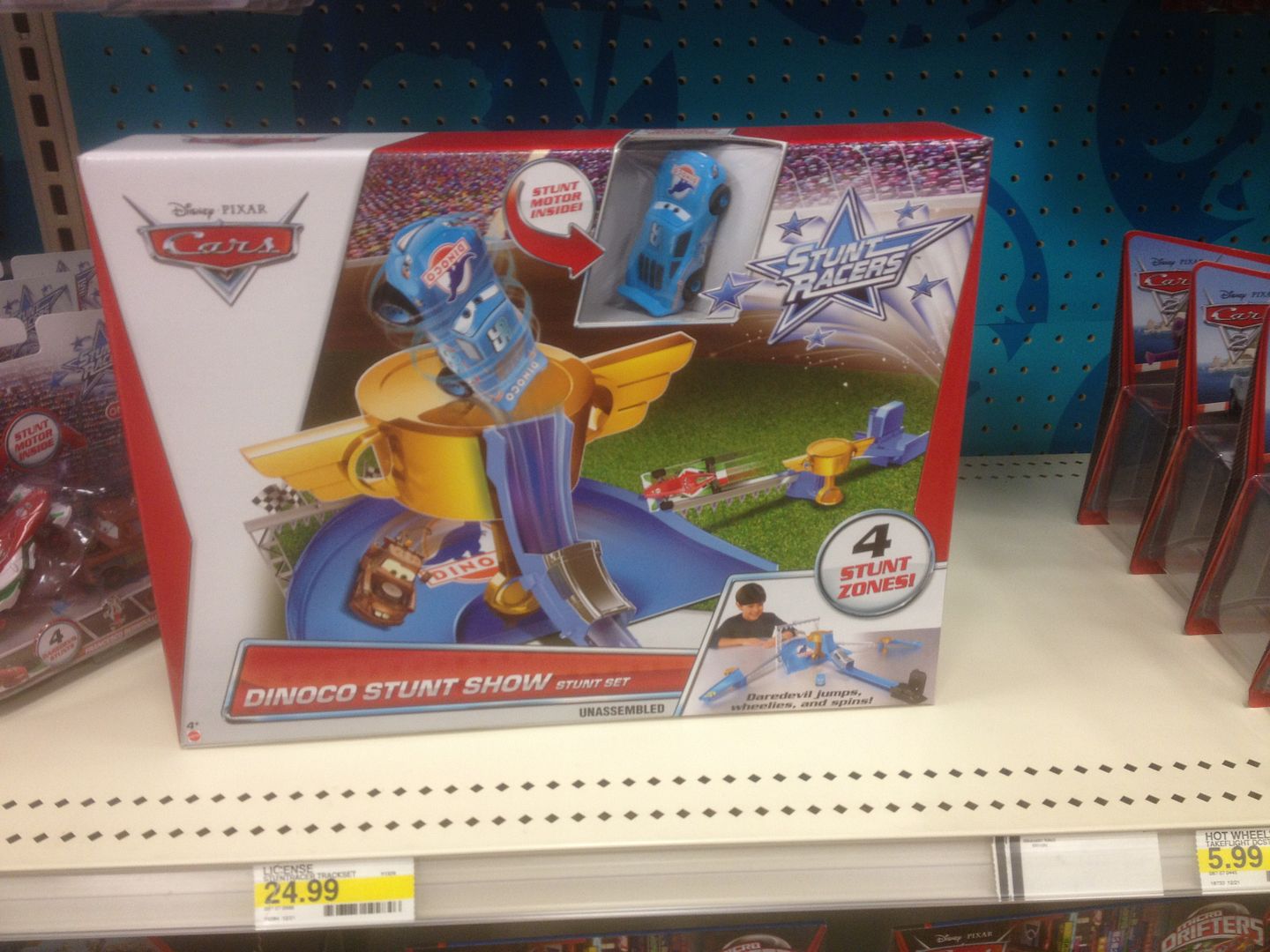 Cars Stunt Racers and Lift and Launch Mack Transporter ...